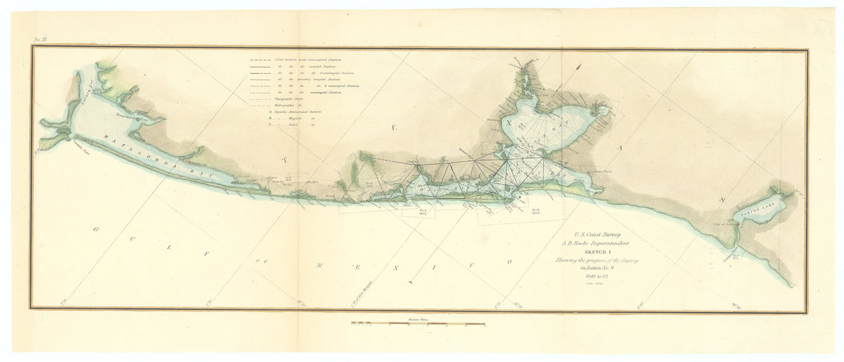 Sketch I (Matagorda Bay to Sabine Pass): Bache 1848-53 – The ...