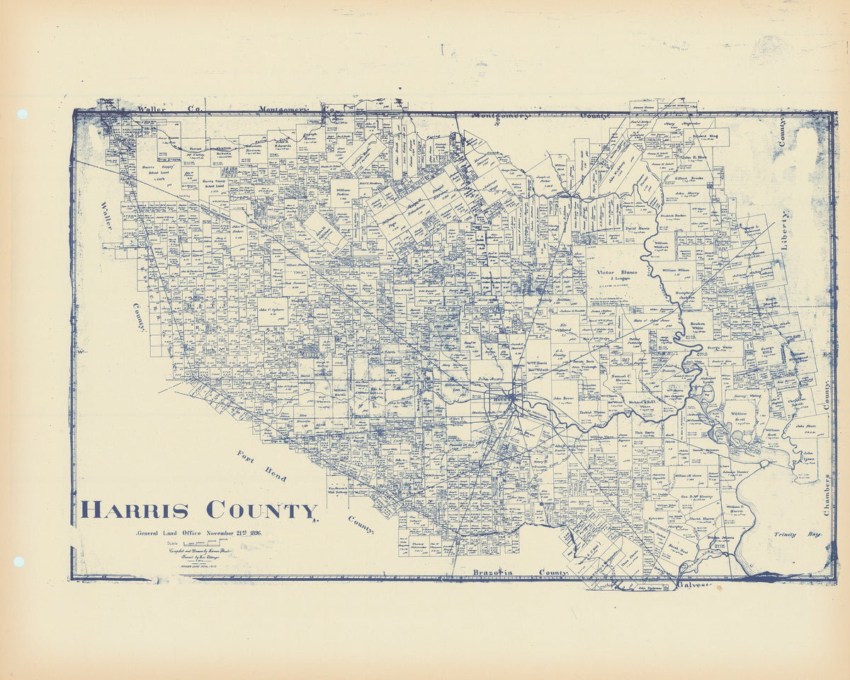 Harris County, Texas General Land Office, c.1910 – The Antiquarium ...