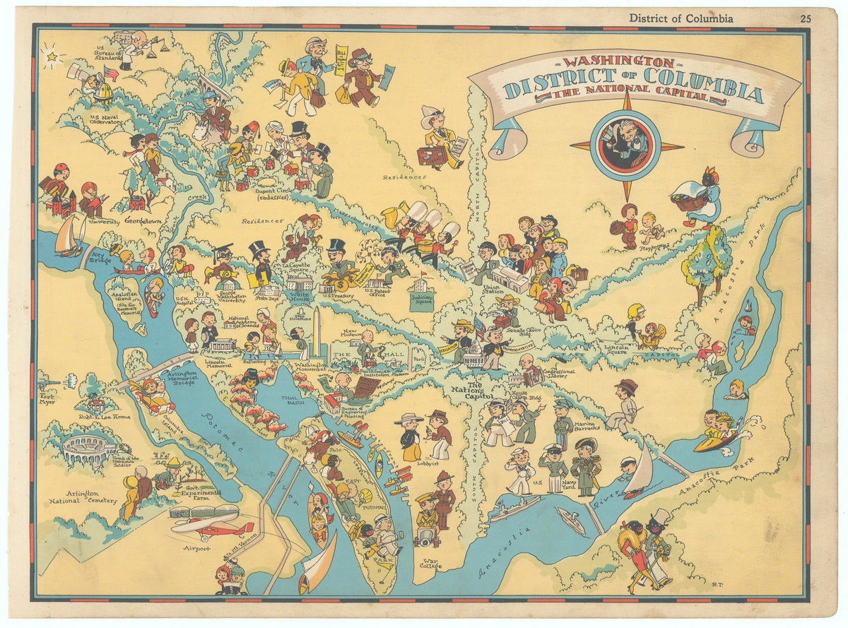 Washington D.C.: Ruth Taylor White, 1935 – The Antiquarium Antique Maps ...