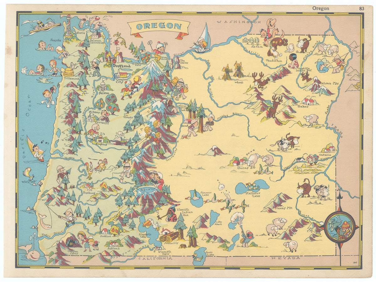 Oregon: Ruth Taylor White, 1935 – The Antiquarium Antique Maps ...