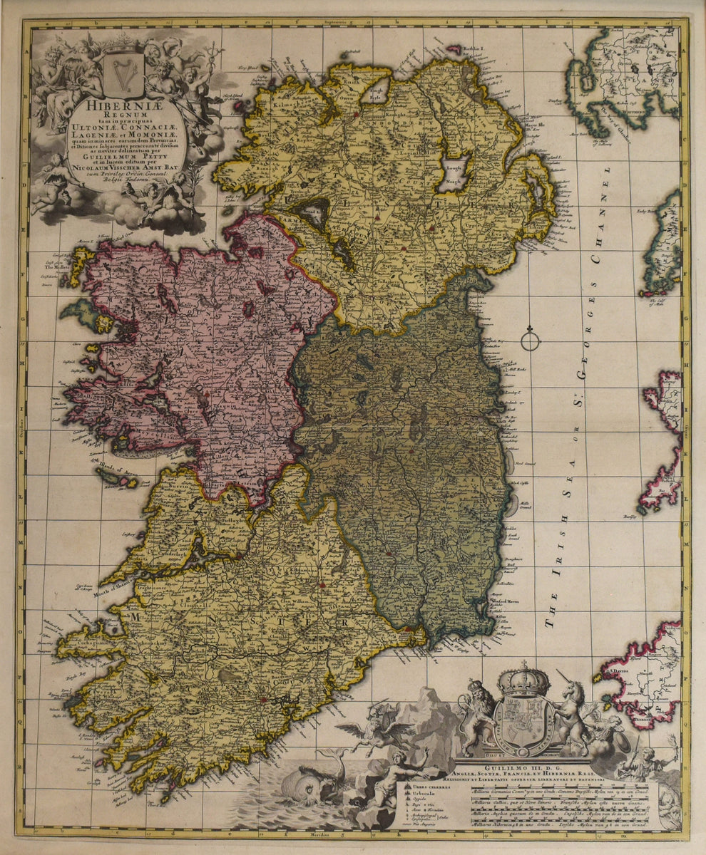 Ireland: N. Visscher c. 1680 – The Antiquarium Antique Maps | Quality ...