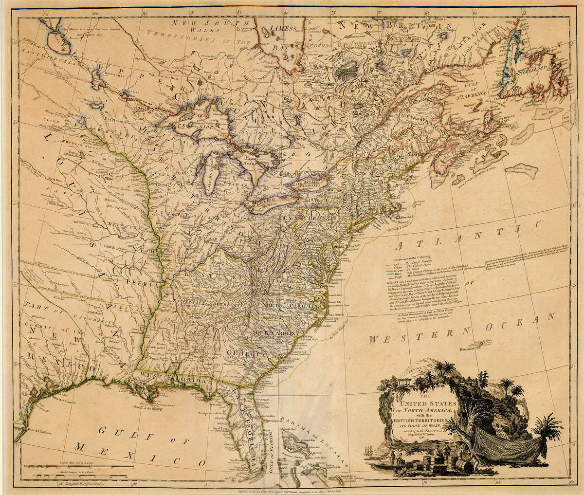 The United States of North America: Faden 1796 – The Antiquarium ...