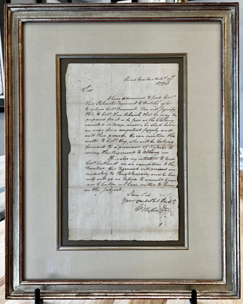 General George Washington Signed Military Dispatch: 1778 – The ...