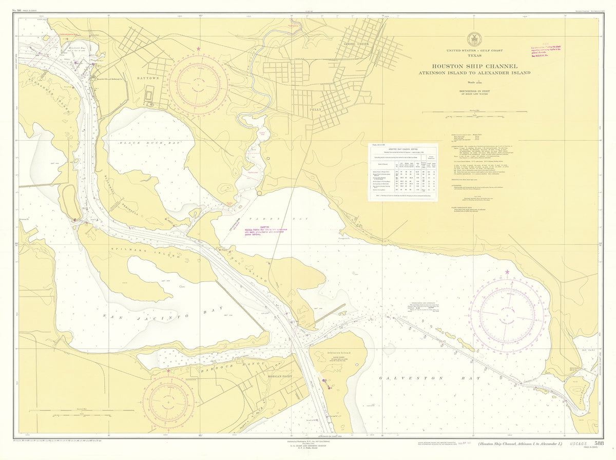 Houston Ship Channel Atkinson Island to Alexander Island: U. S. Coast ...