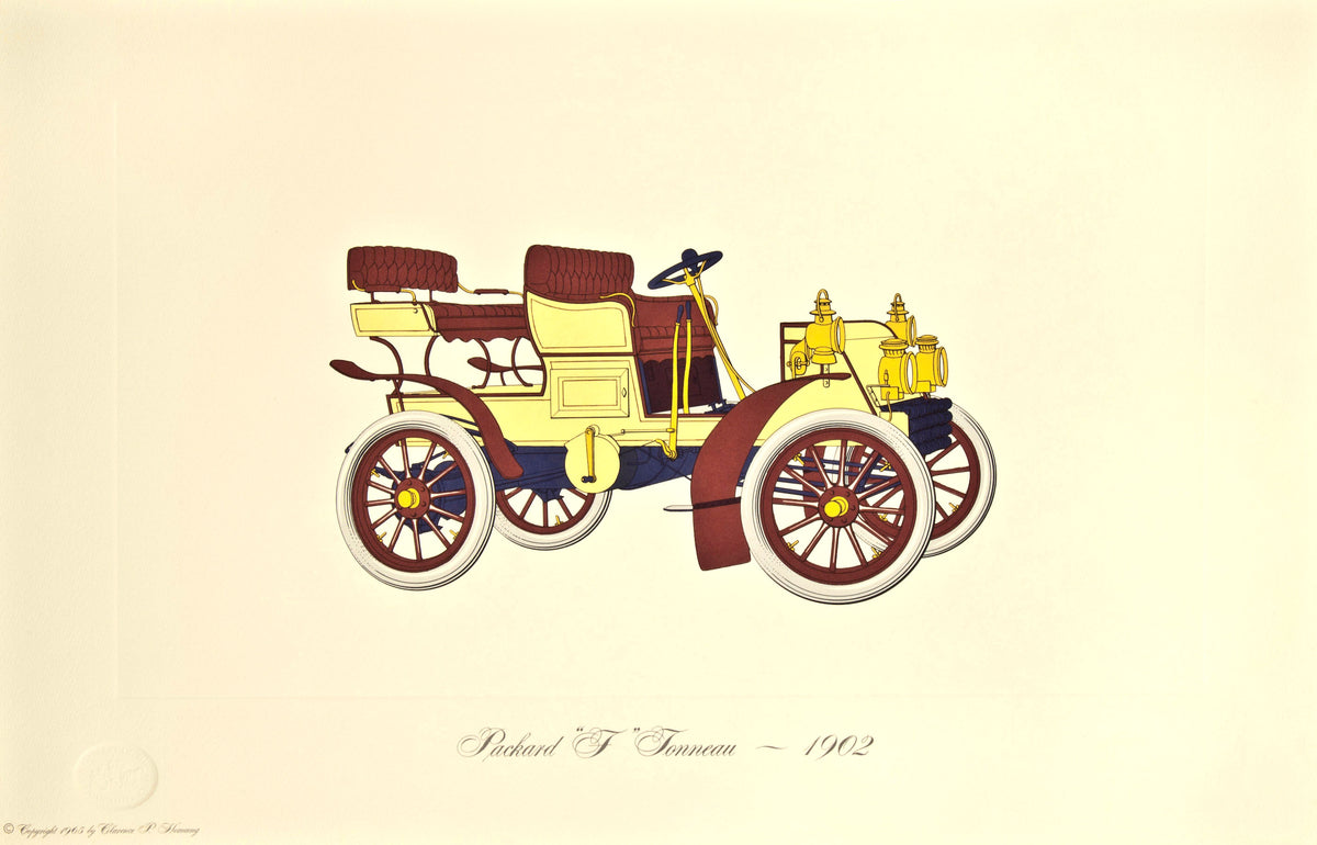 Packard "F" Tonneau - 1902: Hornung 1965 – The Antiquarium Antique Maps ...