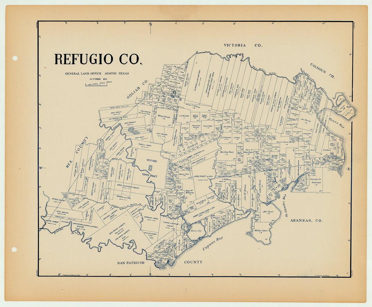 Refugio County - Texas General Land Office Map ca. 1926 – The ...